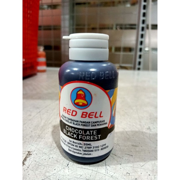 Jual RED BELL CHOCOLATE BLACK FOREST PERISA DAN PEWARNA 55ML COCOK ...