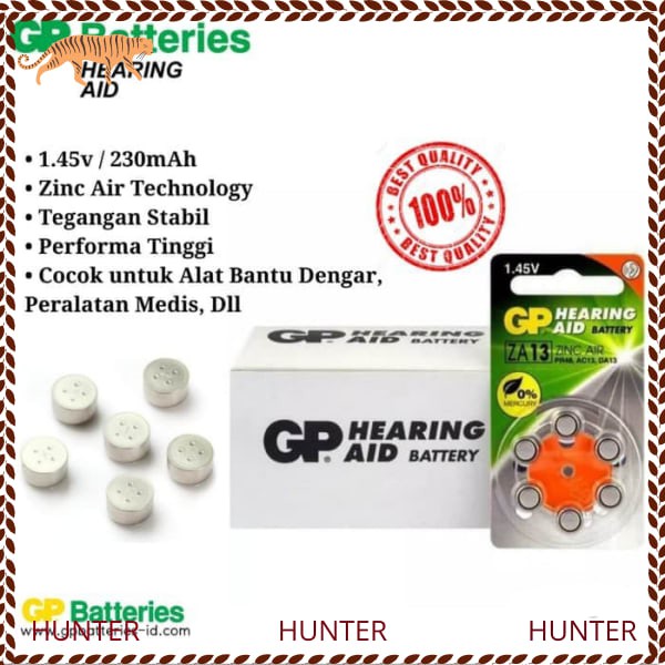 Jual Alat Bantu Pendengaran Baterai Hearing Aid ZA13 PR48AC13DA13 | Shopee Indonesia