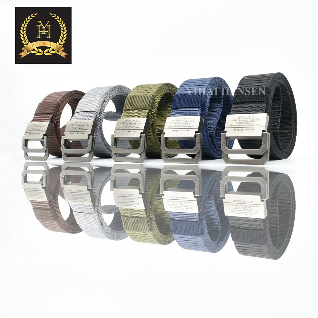 Jual [Y&H] Ikat Pinggang Pria Canvas Buckle Belt Craftman Gesper Tactical Sabuk NYLON Double ...