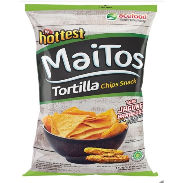 Jual Mr Hottest Maitos Tortilla Chips Snack Rasa Jagung Baberque 140gr ...