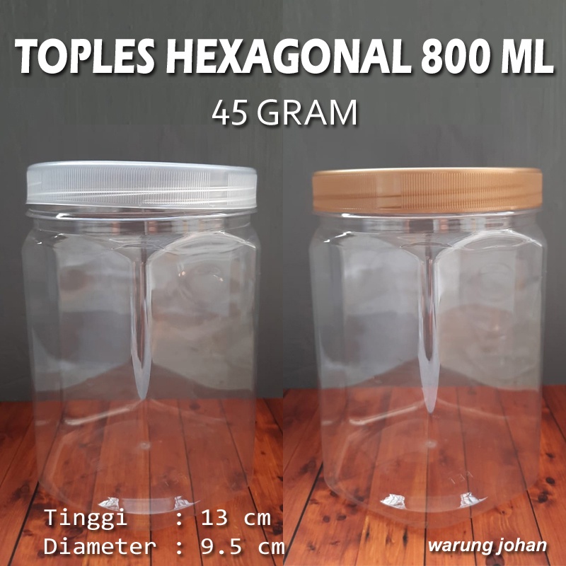Jual TOPLES PLASTIK 800 ML / TOPLES KUE 800 ML / TOPLES HEXAGONAL 800 ...