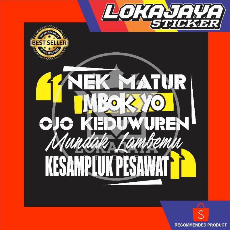 Jual STICKER CUTTING KATA KATA LUCU MOTIFASI | Shopee Indonesia