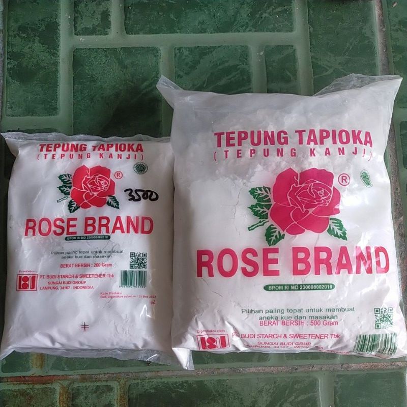 Jual tepung rose brand tapioka 200 gram dan 500 gram | Shopee Indonesia