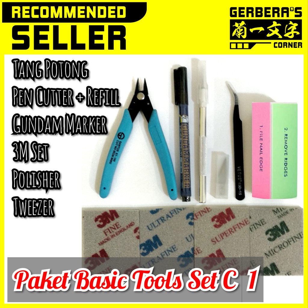 Jual Paket Basic Tools Set C1 - Alat Rakit Model Kit Gundam | Shopee Indonesia