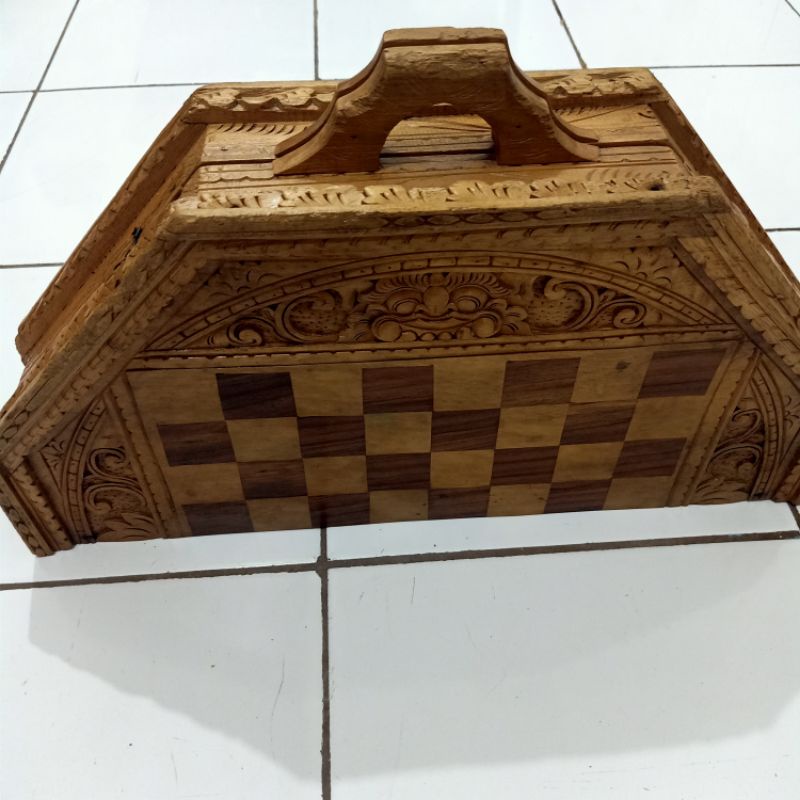 Jual PAPAN CATUR UKIR MOTIF SEGI DELAPAN khas BALI | Shopee Indonesia