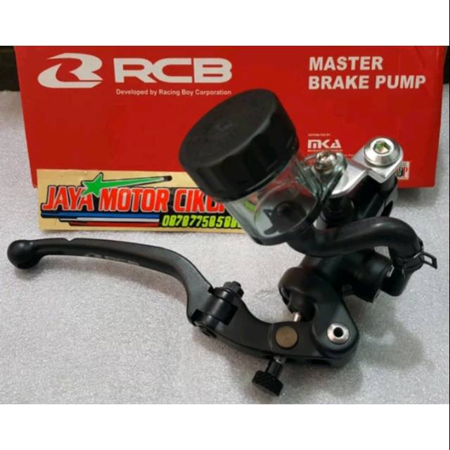 Jual Master Brake Pump master rem kanan RCB S1 14mm Black Hitam | Shopee Indonesia