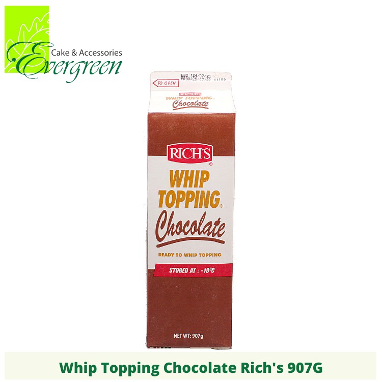 Jual Rich Whip Topping Chocolate 907g | Shopee Indonesia