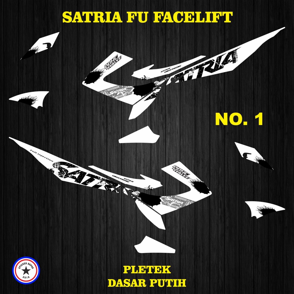 Jual stiker variasi striping sticker list motor Satria FU FACELIFT ...