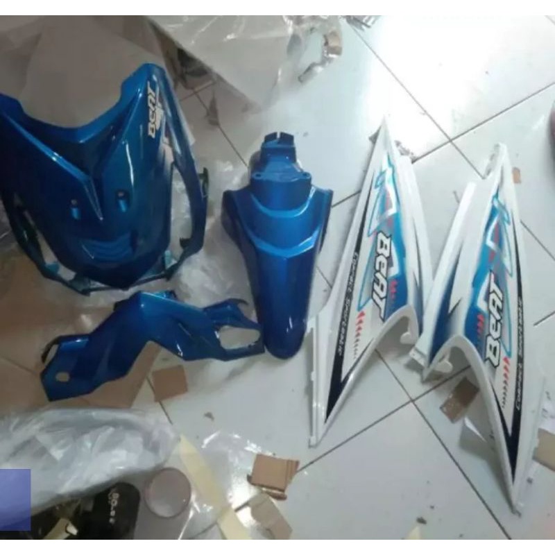 Jual full body halus beat karbu lama warna biru putih | Shopee Indonesia