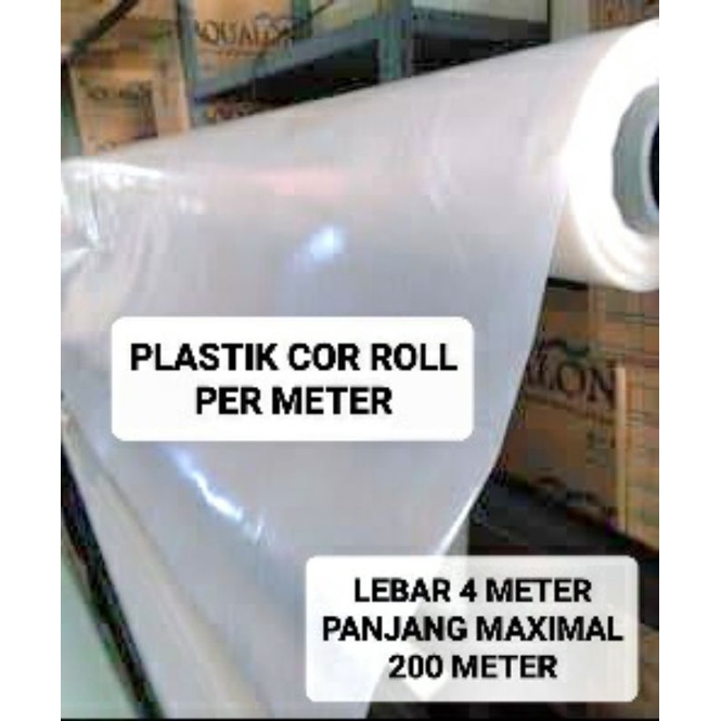 Jual Plastik COR Meteran | Plastik Meteran Bening | Plastik Roll per meter | Plastik Gulung ...