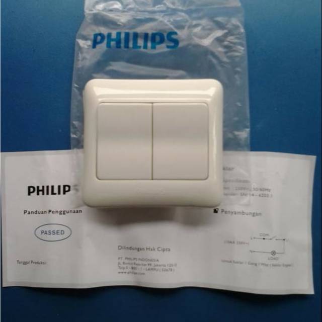 Jual IB Saklar Seri Philips inbow/Tanam (SNI)/ib stopkontak Philips ...