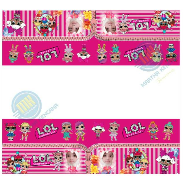 Jual Taplak meja cover meja ultah custom tema kartun design suka suka ...