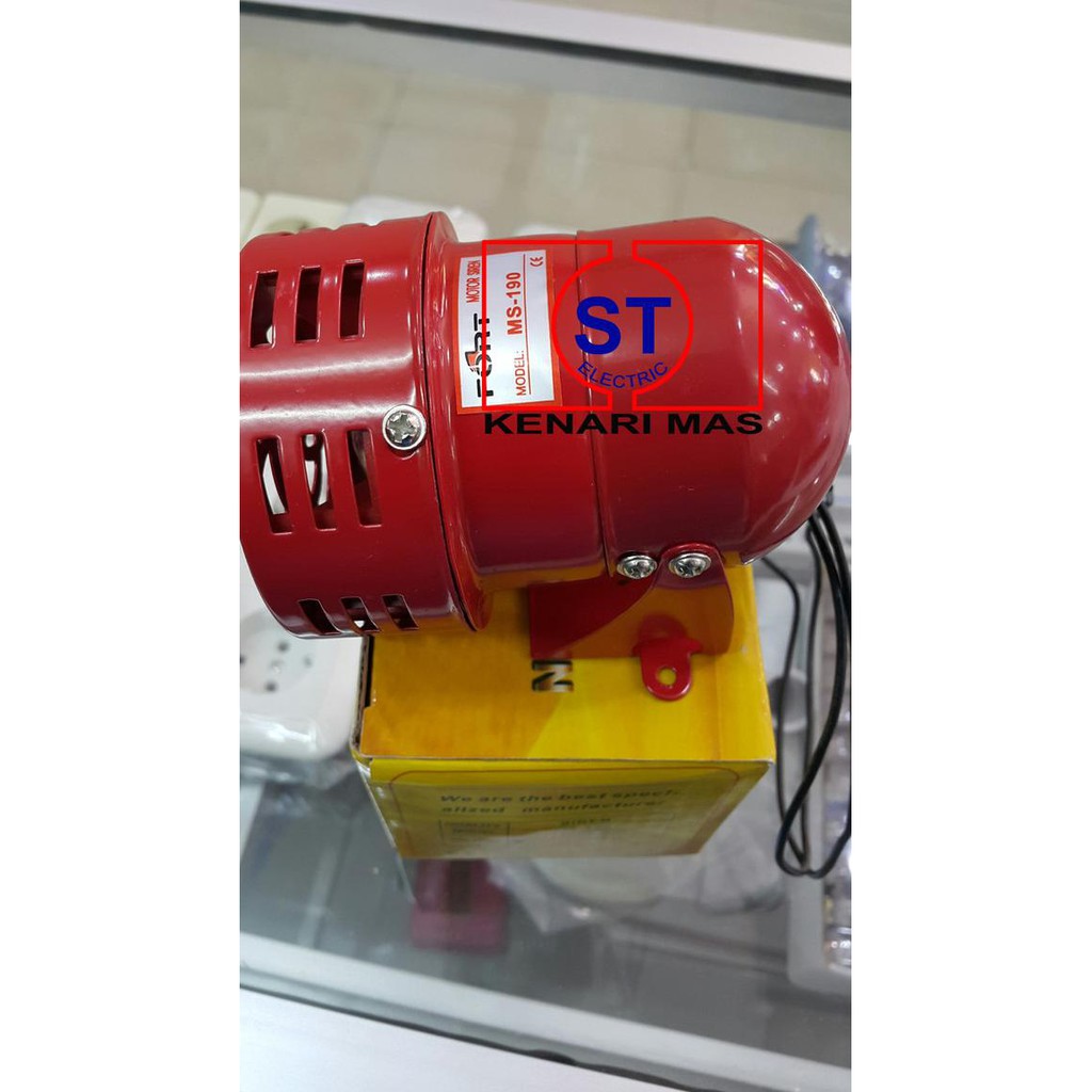 Jual Baby Shiren / Motor Siren / Sirene / Alarm MS-190 220v AC | Shopee ...