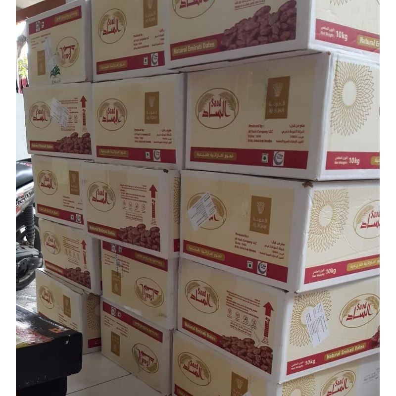 Jual Kurma Khalas Sa'ad Karton 10 Kg | Kurma Kholas Saad Premium Import ...