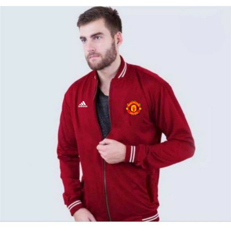 Jual JAKET BASEBALL LOGO MANCHESTER UNITED SIMPLE | Shopee Indonesia