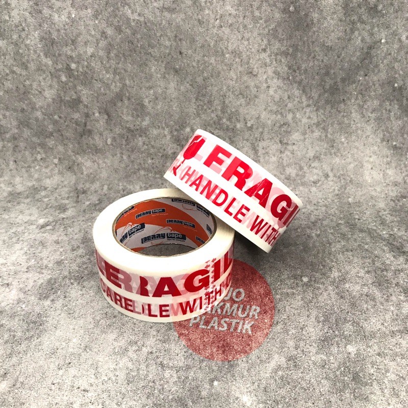 Jual ISOLASI FRAGILE / LAKBAN FRAGILE (PUTIH) | Shopee Indonesia