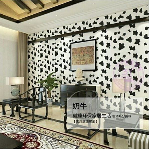Jual c013LS wallpaper sticker ku - cute totol sapi wallpaper dinding ...