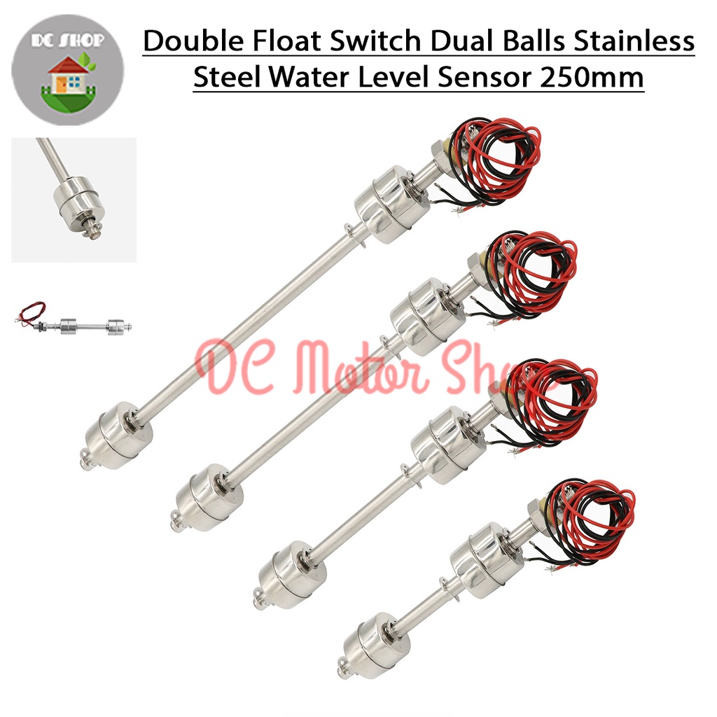 Jual Double Float Switch Dual Balls Stainless SUS Water Level Sensor ...