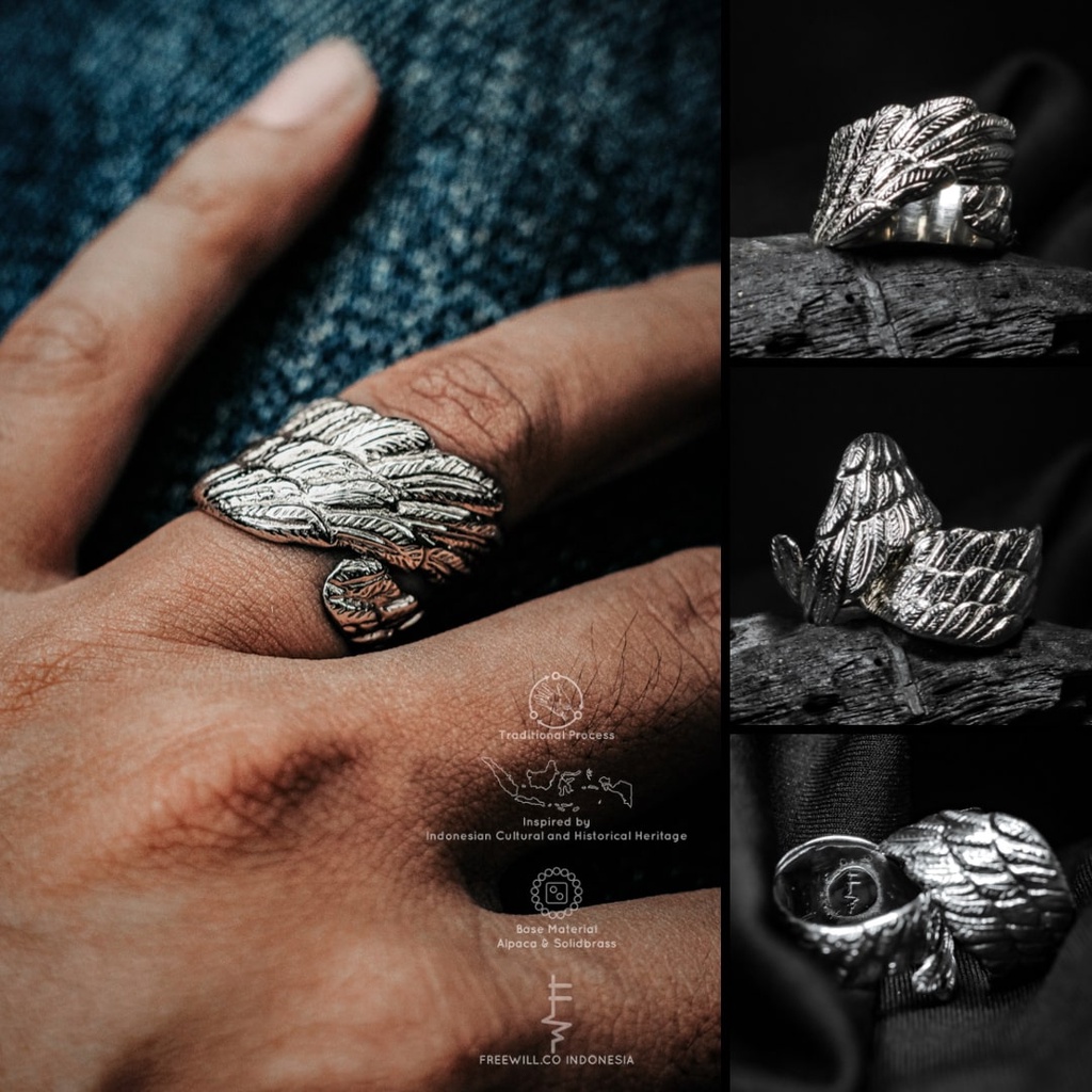 Jual Cincin Pria HAMSA FREEWILL - Simple Men Ring Alpaka Silver ...