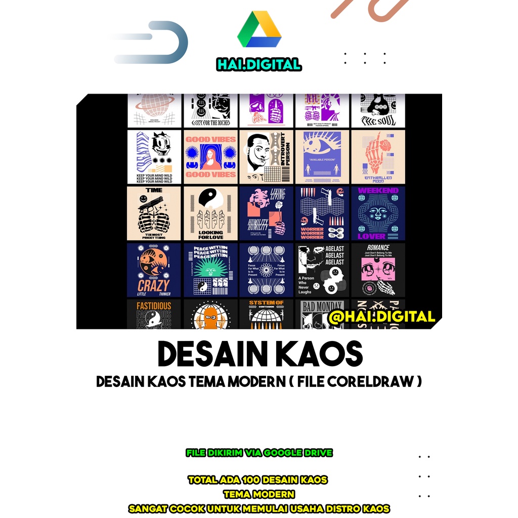 Jual DESAIN KAOS TEMA MODERN ( FILE CORELDRAW ) | Shopee Indonesia