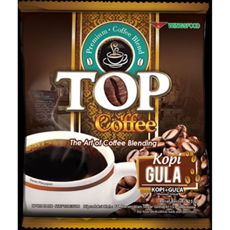 Jual Top Kopi Gula 25 Gram 10 Sachet | Shopee Indonesia