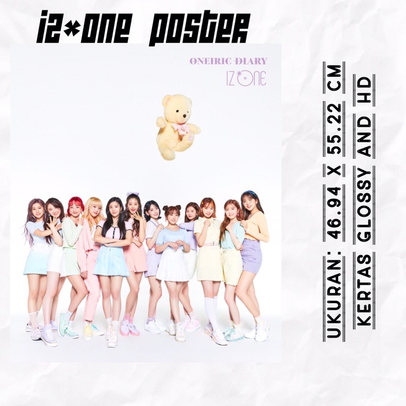 Jual Poster IZONE Oneiric Diary + Tube (UNOFFICIAL) | Shopee Indonesia