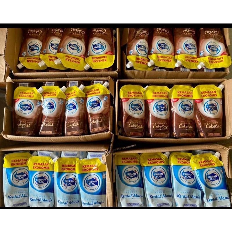 Jual Frisian flag SKM susu kental manis 545ml - Susu Bendera coklat ...