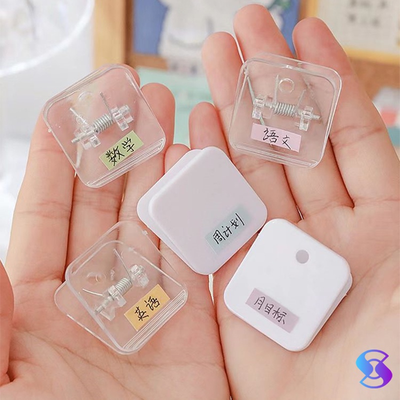 Jual Binder Clip Square Paper Clip PET Transparent Klip Kertas Binder ...