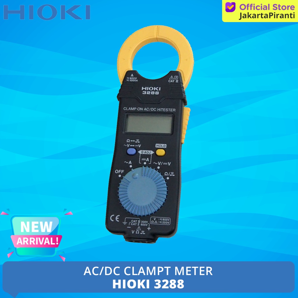 Jual Tang Ampere Clamp On AC DC HiTester Meter 1000A HIOKI 3288 ...