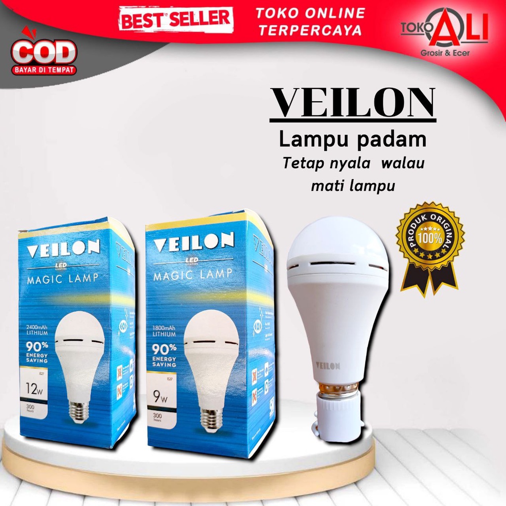 Jual Lampu Led bohlam Magic Padam emergency Veilon 9 Watt 12 Watt 15 ...