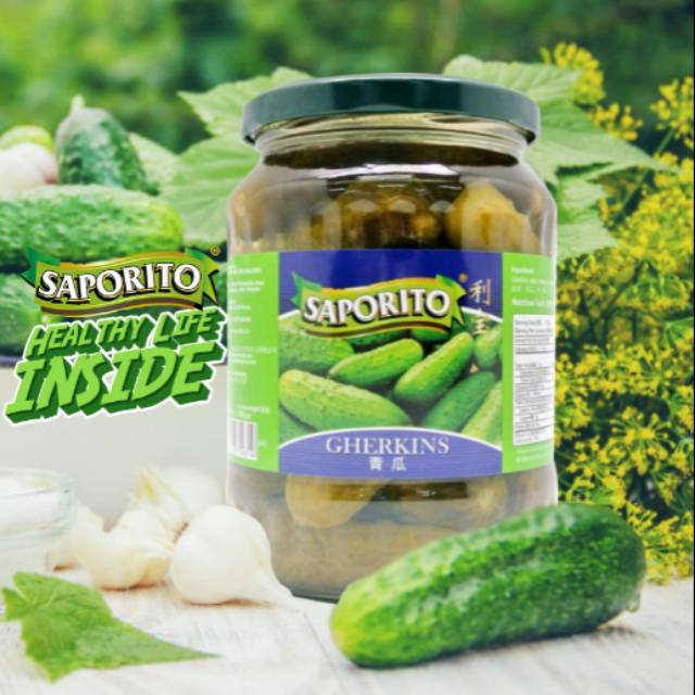 Jual SAPORITO GHERKIN 670GR // ACAR TIMUN 670GR | Shopee Indonesia