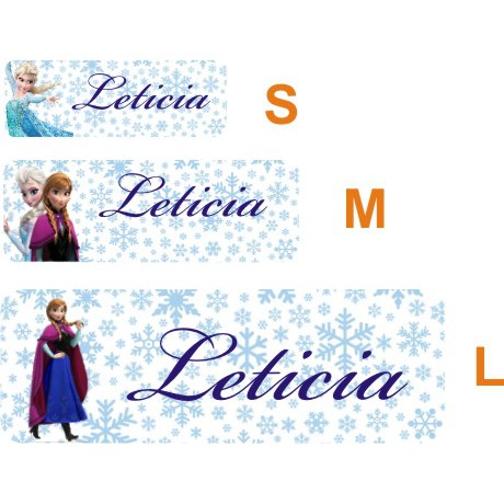 Jual STIKER LABEL NAMA WATERPROOF BASIC FROZEN 2 | Shopee Indonesia