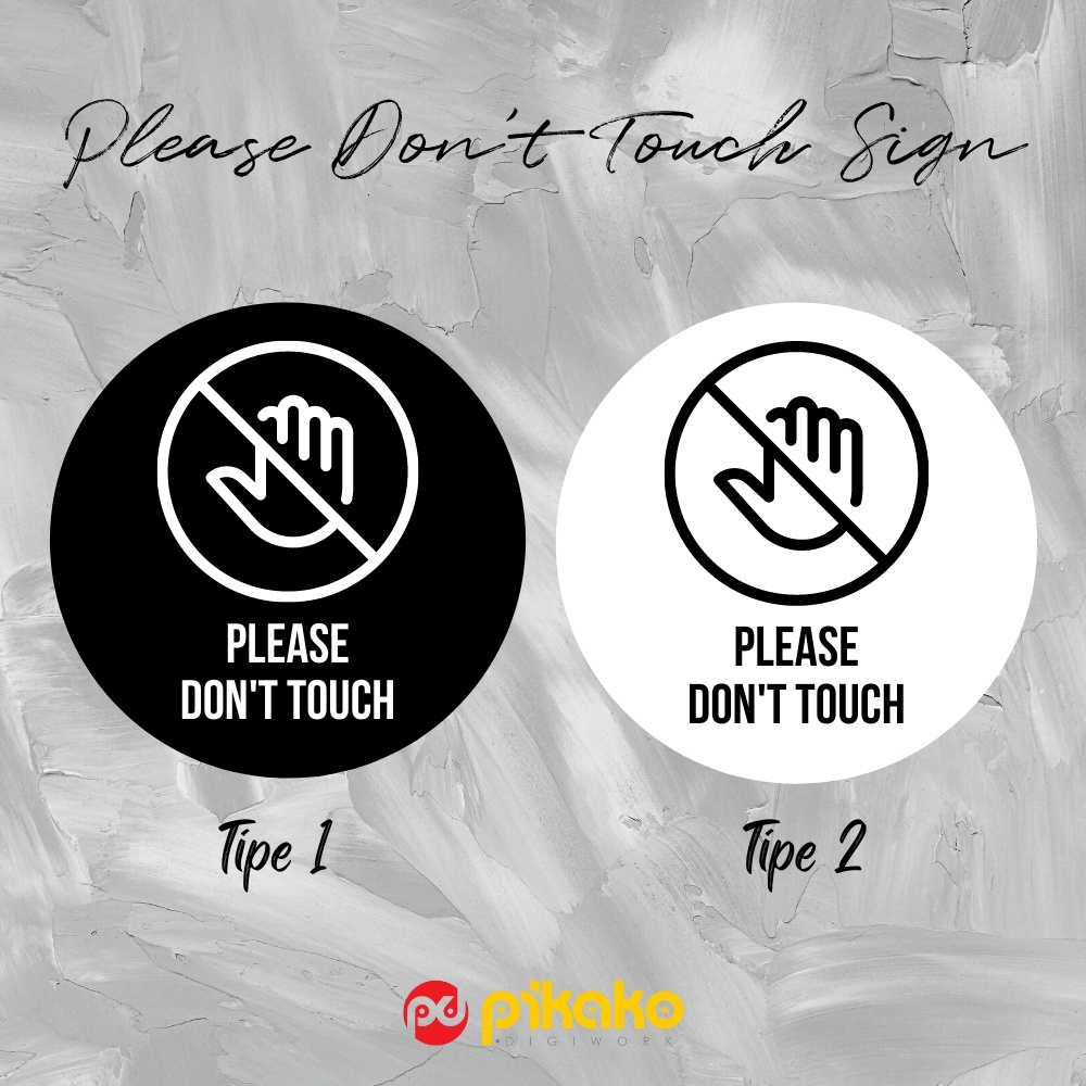 Jual Sign Board Signage Acrylic Papan Akrilik Please Don't Touch ...
