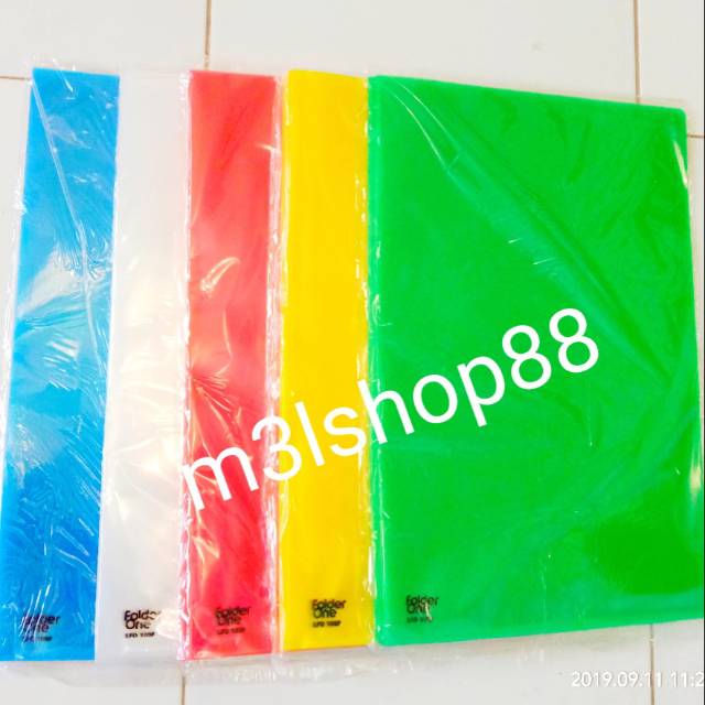 Jual Map bening / map L / clear sleve folio Folder one (12 pcs) | Shopee Indonesia