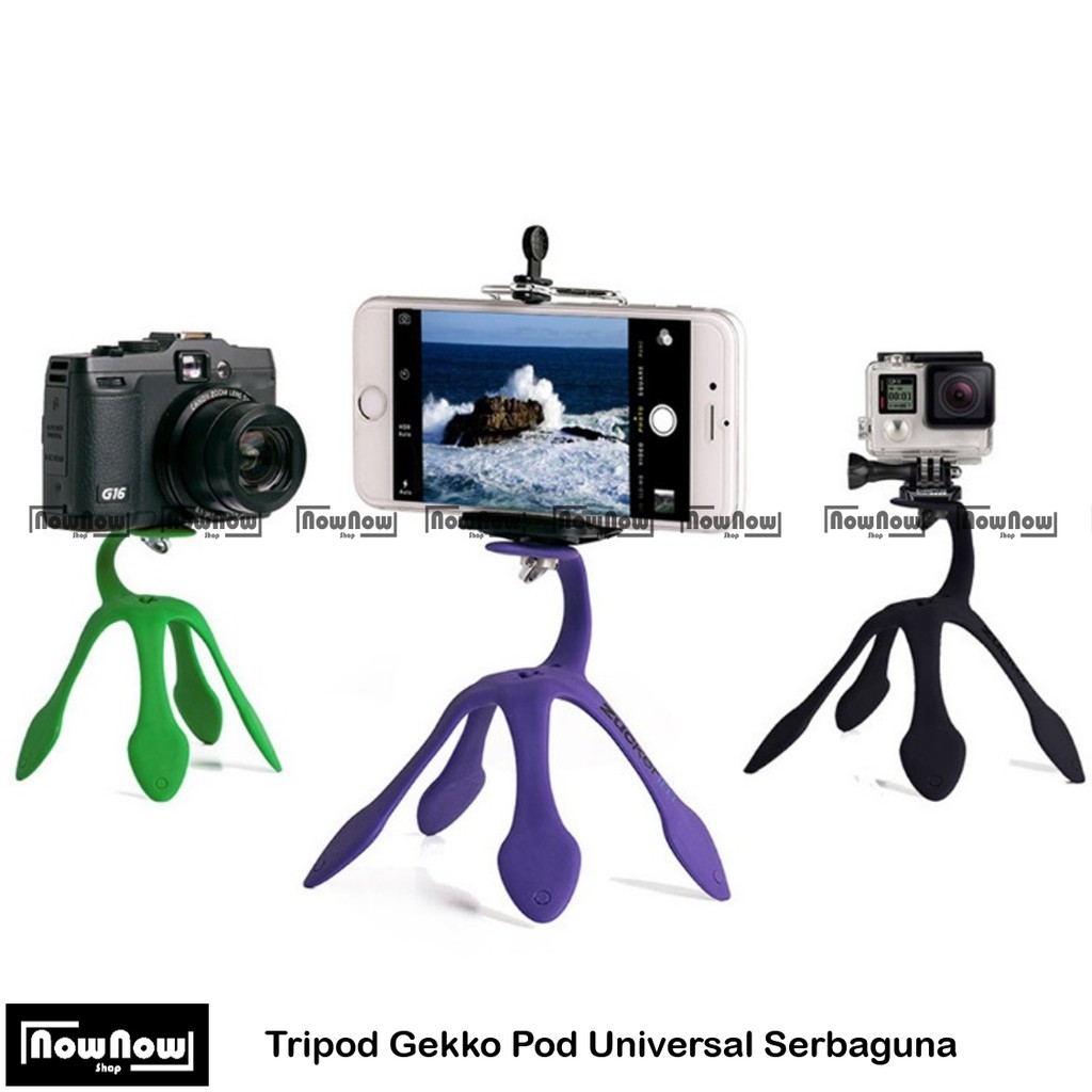 Jual Tripod HP Mini Gekko Pod Gekkopod Gecko Geko Tripot Handphone Plus ...