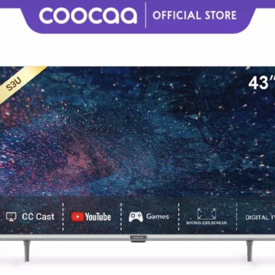 Jual TV LED COOCAA 43S3U 43 INCH SMART TV DIGITAL FRAMELESS | Shopee ...