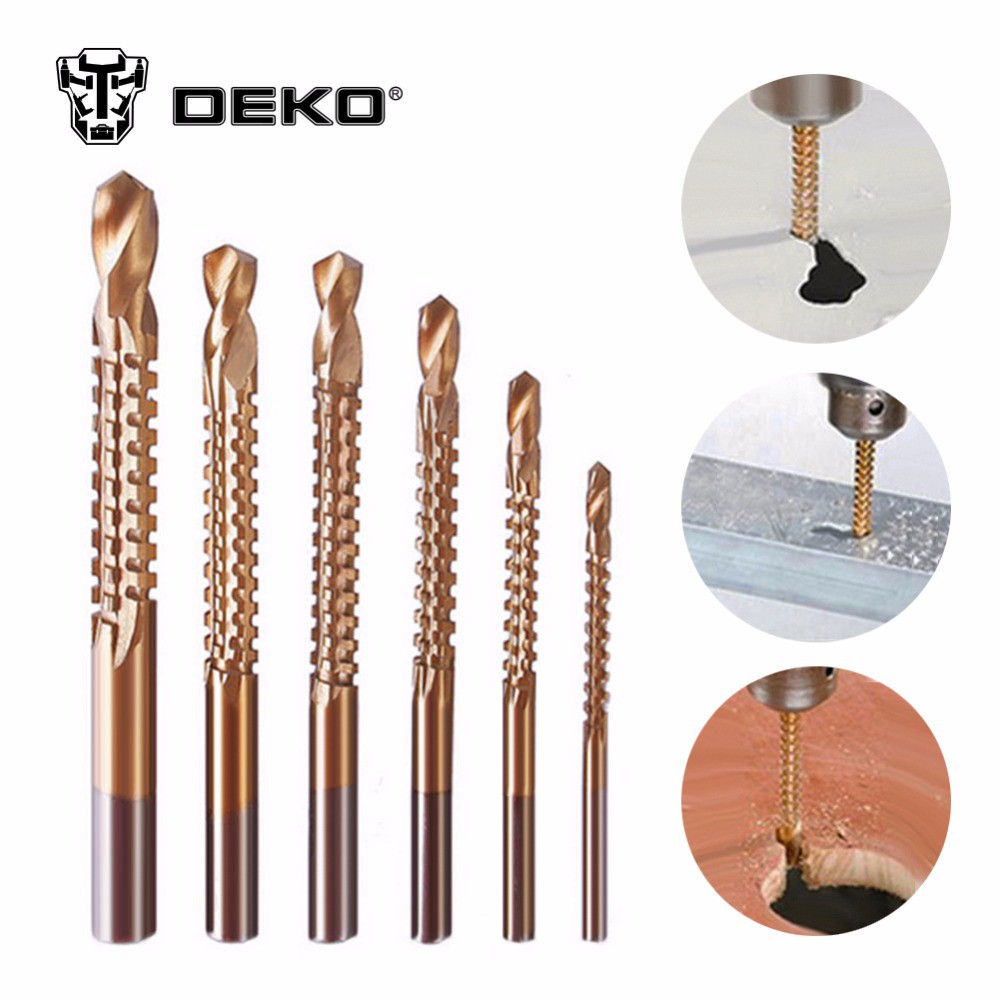 Jual DEKO Mata Bor Power Drill Bits HSS Steel 3-8mm 6 PCS - DW1369 ...