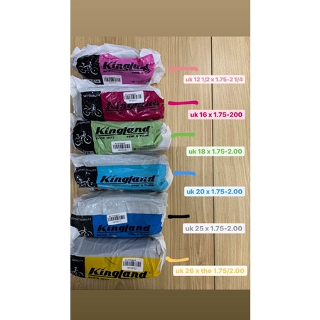 Jual Ban Dalam Sepeda ukuran 12 / 16 / 18 / 20 / 24 / 26 Schrader AV | Shopee Indonesia