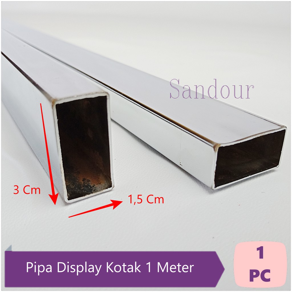 Jual Pipa Display Kotak Besi Panjang 1 Meter Perlengkapan Toko | Shopee ...