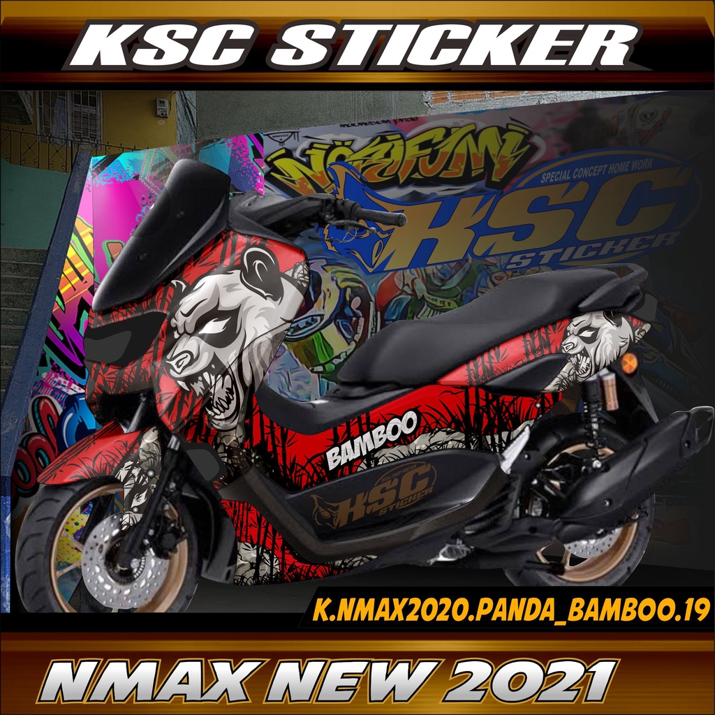 Jual KSC - DECAL NMAX NEW 2020 2021 2022 2023 2024 PANDA[K-19] Dekal ...