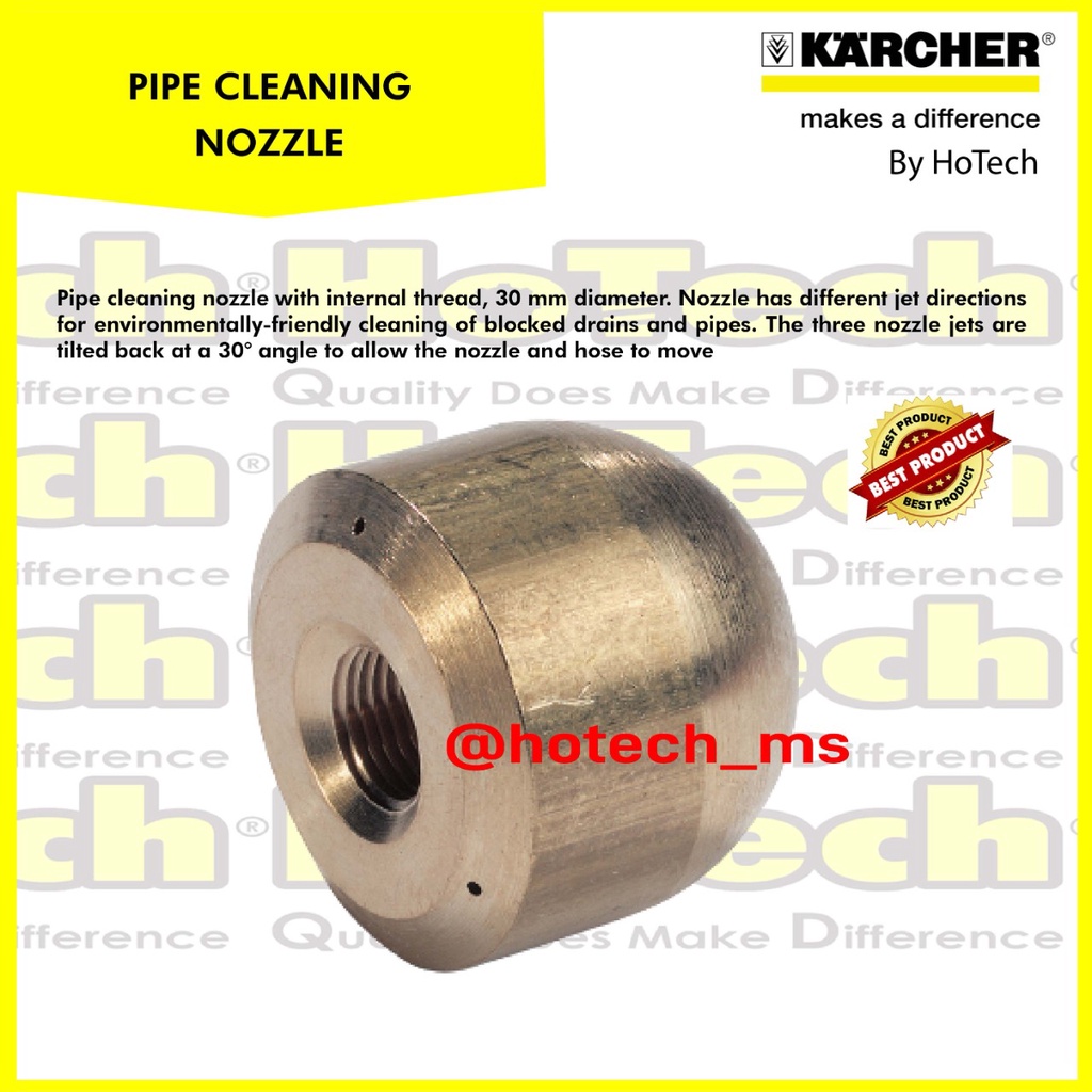 Jual Karcher Pipe Cleaning Nozzle 050 For Pipe Cleaning Hose Pressure ...