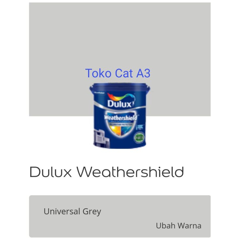 Jual Dulux Weathershield 2.5L " Universal Grey" Cat Tembok Exterior ...