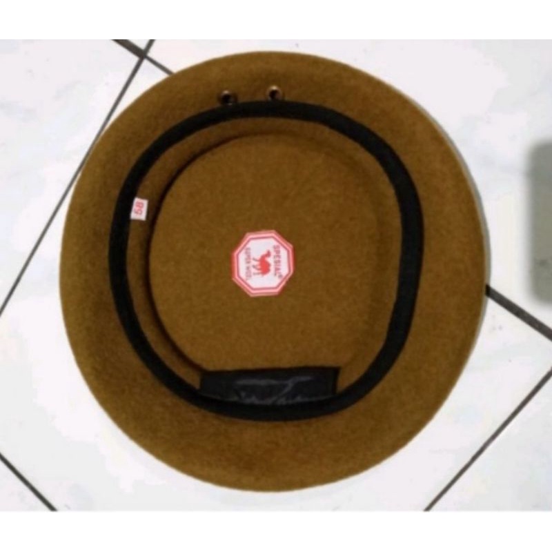 Jual BARET ARMED-ARHANUD / BARET CAMEL MERAH / BARET COKLAT SUPER WOLL ...