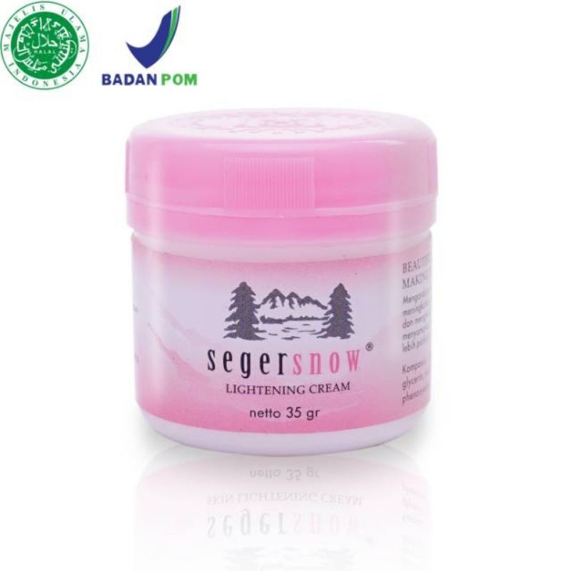 Jual Seger Snow Lightening Cream Pink | Shopee Indonesia