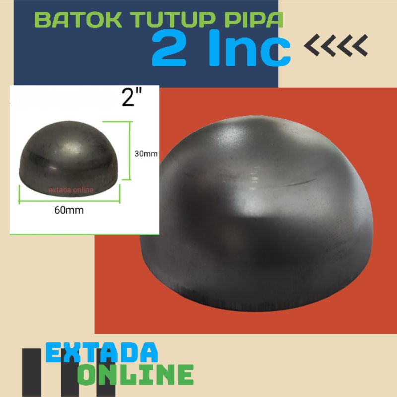 Jual Batok tutup pipa las ukuran 2inc ornamen pagar besi berkualitas ...