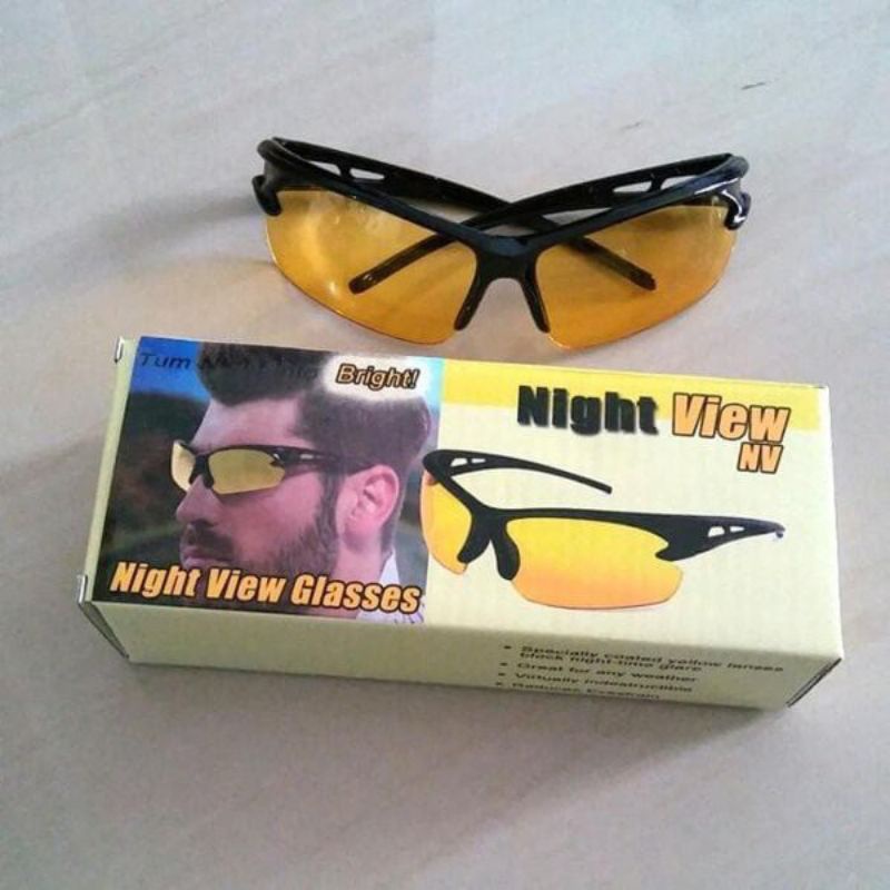 Jual Kaca Mata Malam Night Vision View Glasses Kaca Mata Anti Silau ...