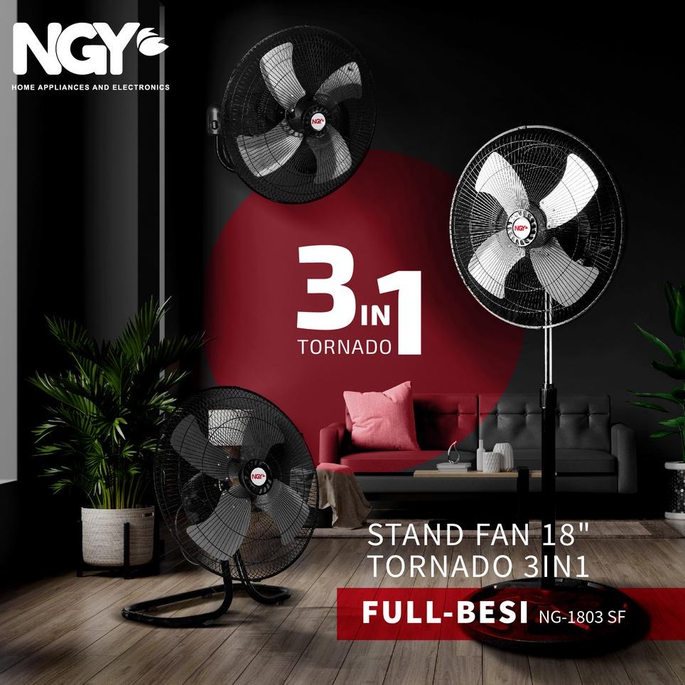 Jual NGY Stand Fan Tornado 3in1 / Kipas Angin Berdiri Dinding 18 inch ...