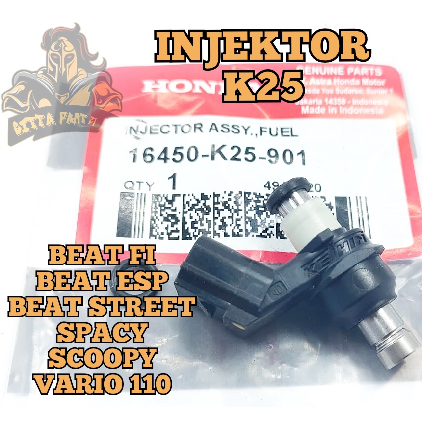 Jual INJEKTOR ASLI ORIGINAL HONDA AHM K25 TANPA SAMBUNGAN KUALITAS ASLI ...