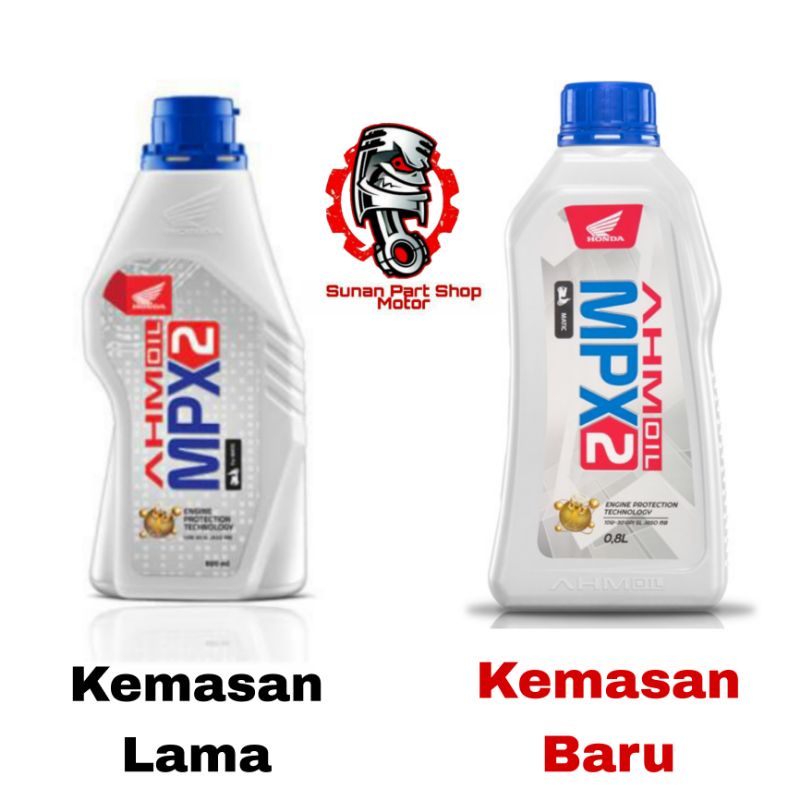 Jual Oli MPX2 800ML Matic 10W-30 SL JASO MB Original Resmi 100% AHM ...