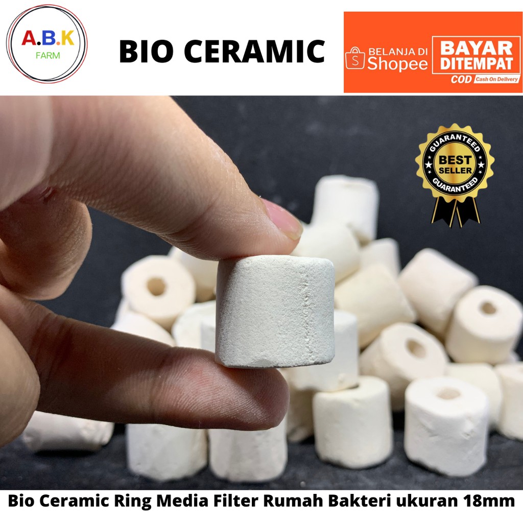 Jual Bio Ceramic Ring Media Filter Rumah Bakteri ukuran 18mm per 1 buah ...